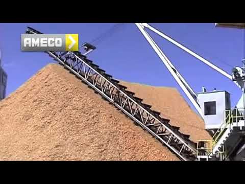 AMECO Circular Stacker Reclaimer (CSS) handling wood chips for Visy ...