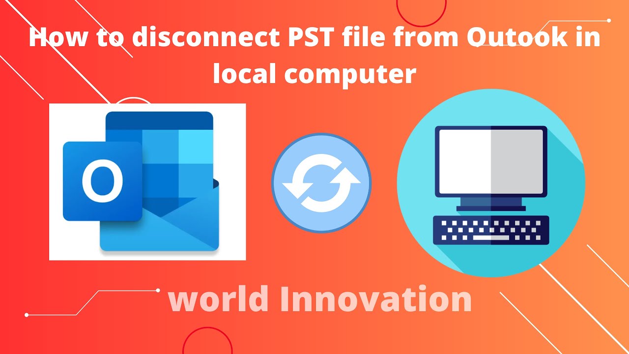 How to Delete PST file from outlook - YouTube