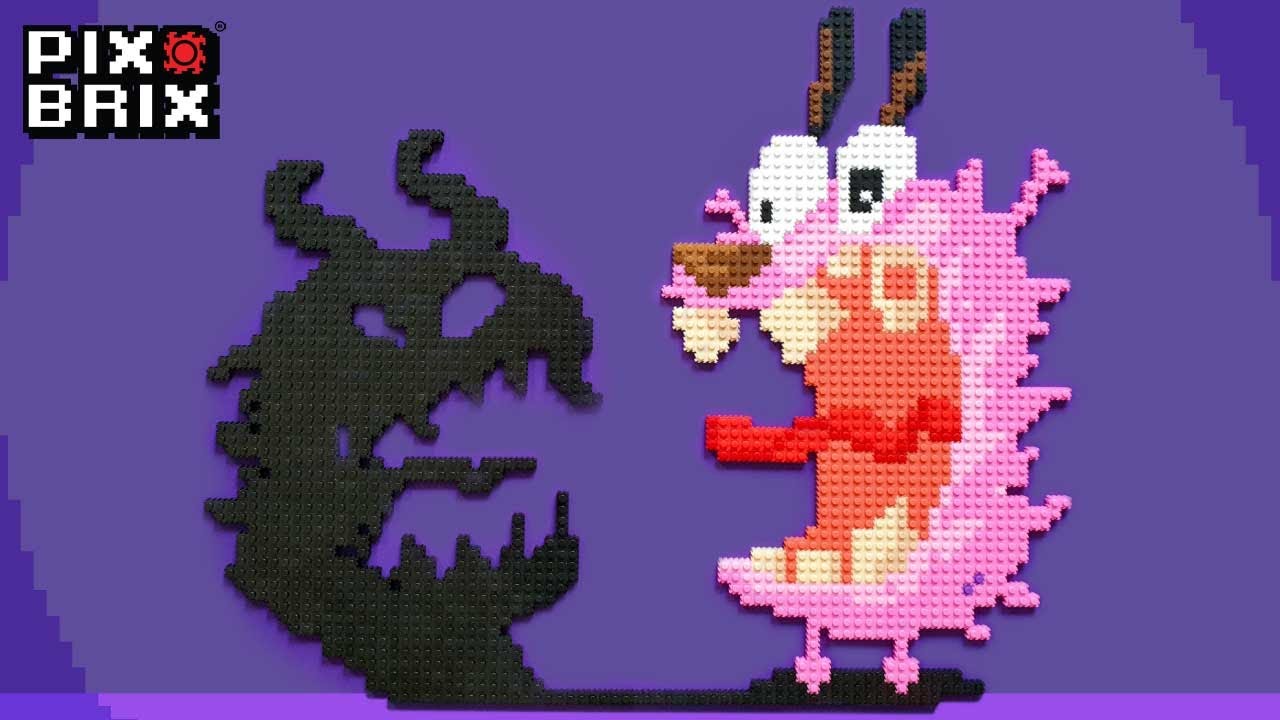 COURAGE The Cowardly Dog 2D - Pix Brix Instructions - YouTube