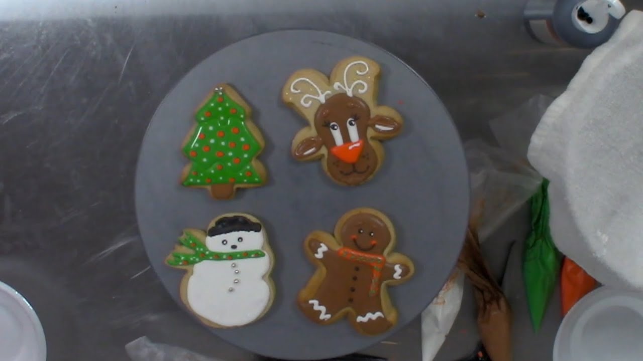 How to Make Adorable Gingerbread Man and Snowman Cookies! - YouTube