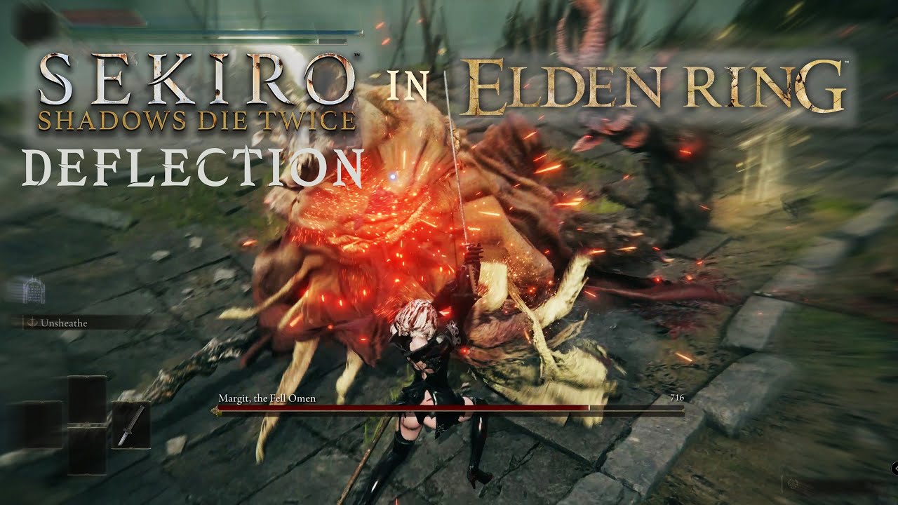 Play Sekiro Deflection BUT Elden Ring - Margit, the Fell Omen - YouTube