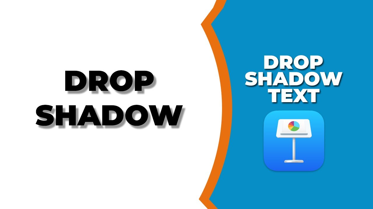 How to add a drop shadow to text in keynote slide - YouTube