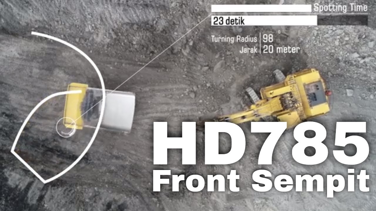 Metode Manuver HD785 pada Front Sempit - YouTube