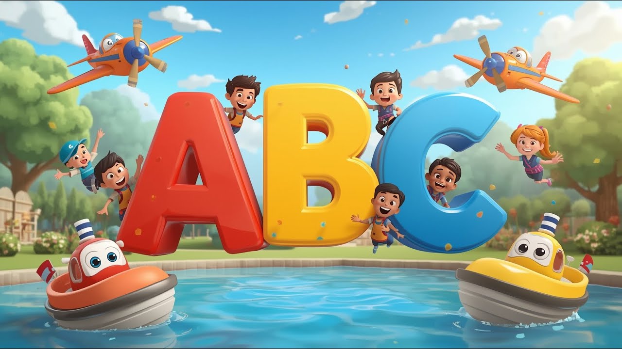 Easy ABC | ABCD l Learn FUN Transport with Rhymes Now! Learn FUN ...