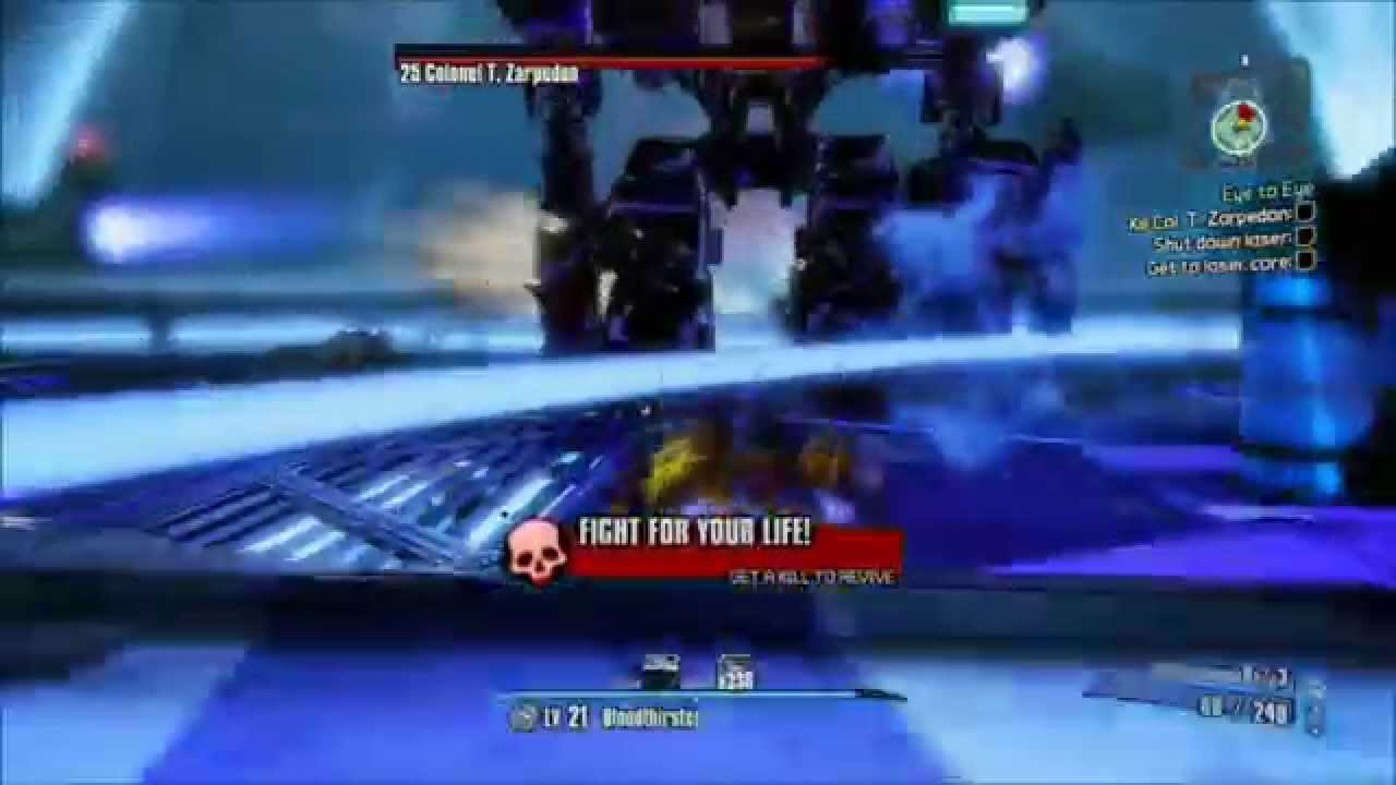 Borderlands the Presequel Defeat the Colonel Tungsteena Zarpedon - YouTube