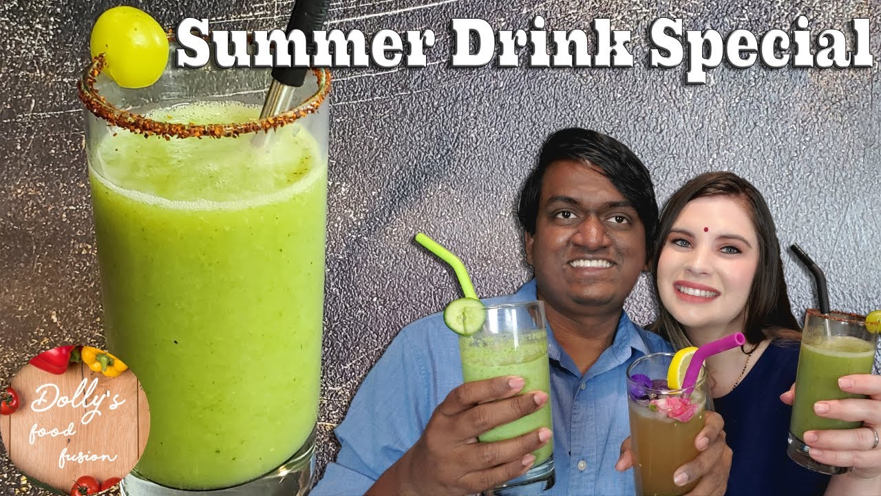 Summer Drink Special | Shikanji Recipe | Healthy Cucumber Smoothie ...