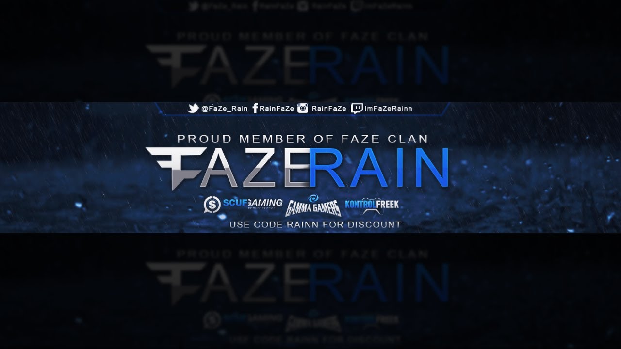 Speed Art | FaZe Rain Banner | By Nucleo - YouTube