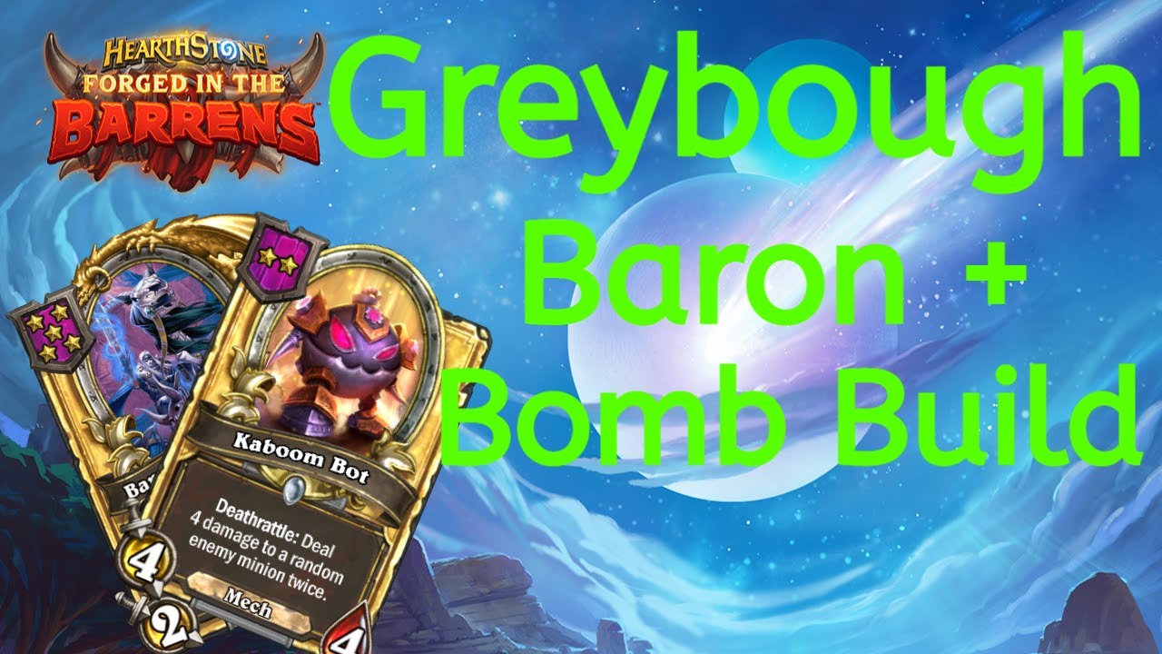Greybough Baron + Bomb Build | Hearthstone Battlegrounds | Patch 20.8 ...