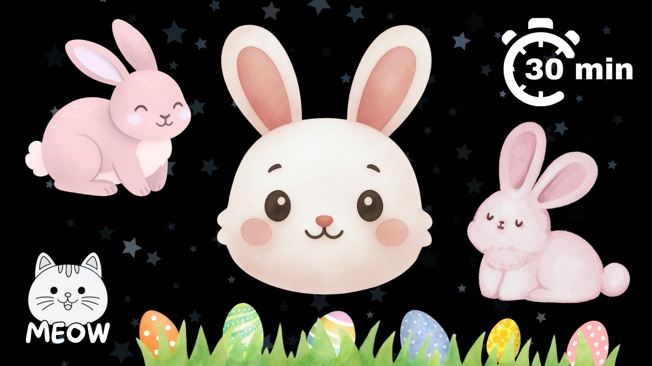Baby Sensory Bunny Easter Egg Hunt 🐰 Nature & Springtime Visuals - YouTube