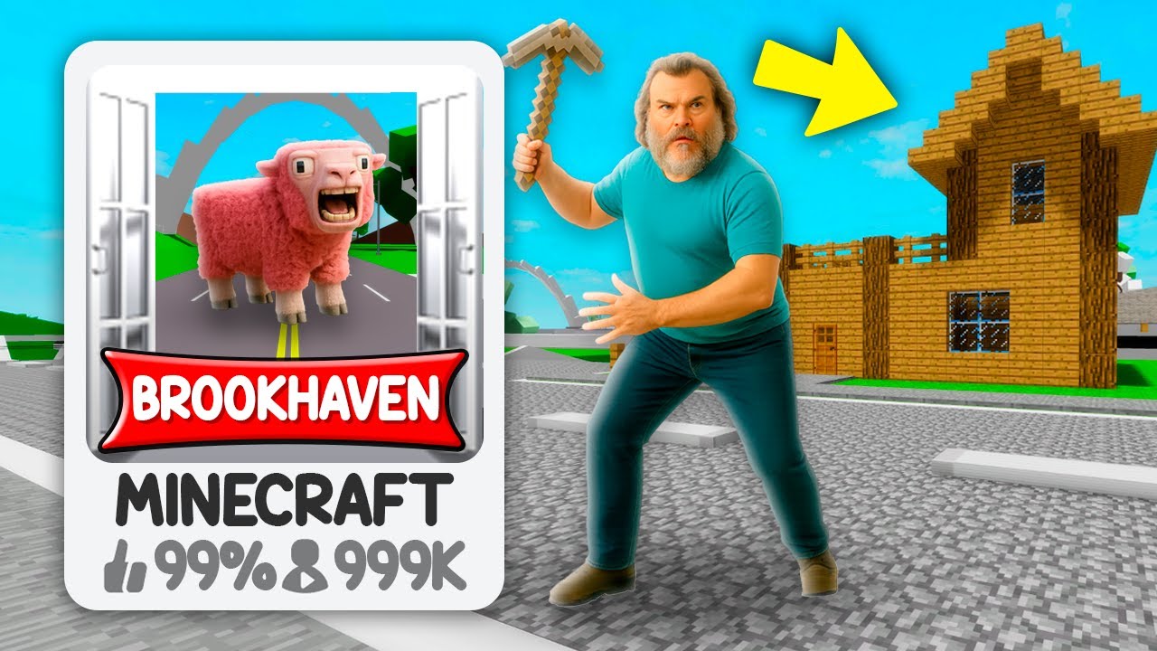 CREÉ MINECRAFT en BROOKHAVEN RP - YouTube