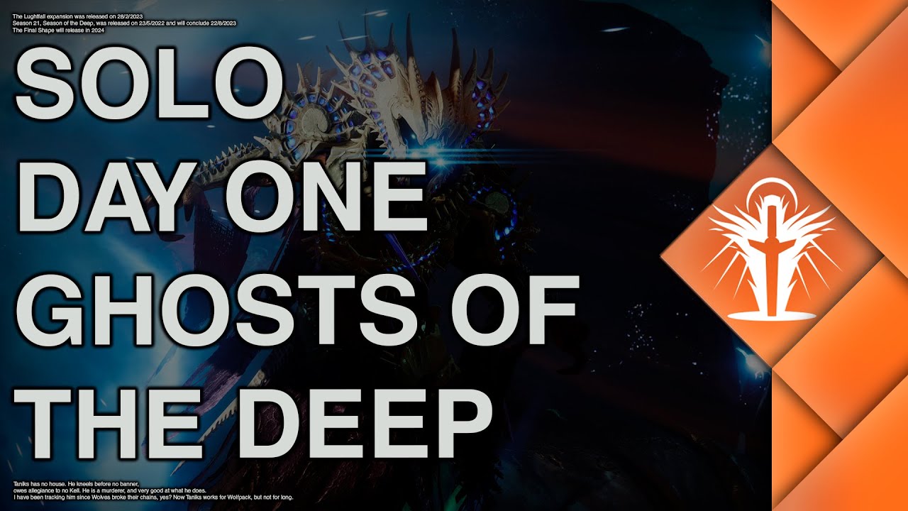 Destiny 2 | Solo Day One Ghosts of the Deep on Warlock | Season of the ...