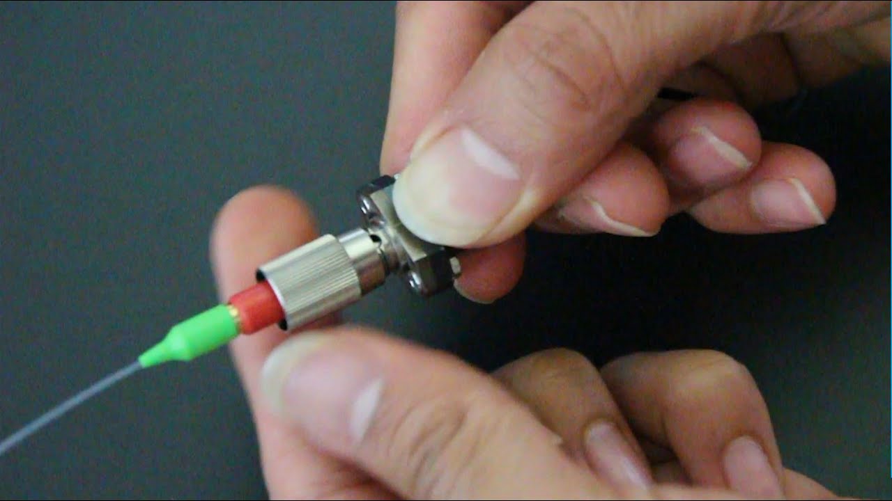 FBGS - Fiber hacks from the lab - How to add an FC-APC connector - YouTube