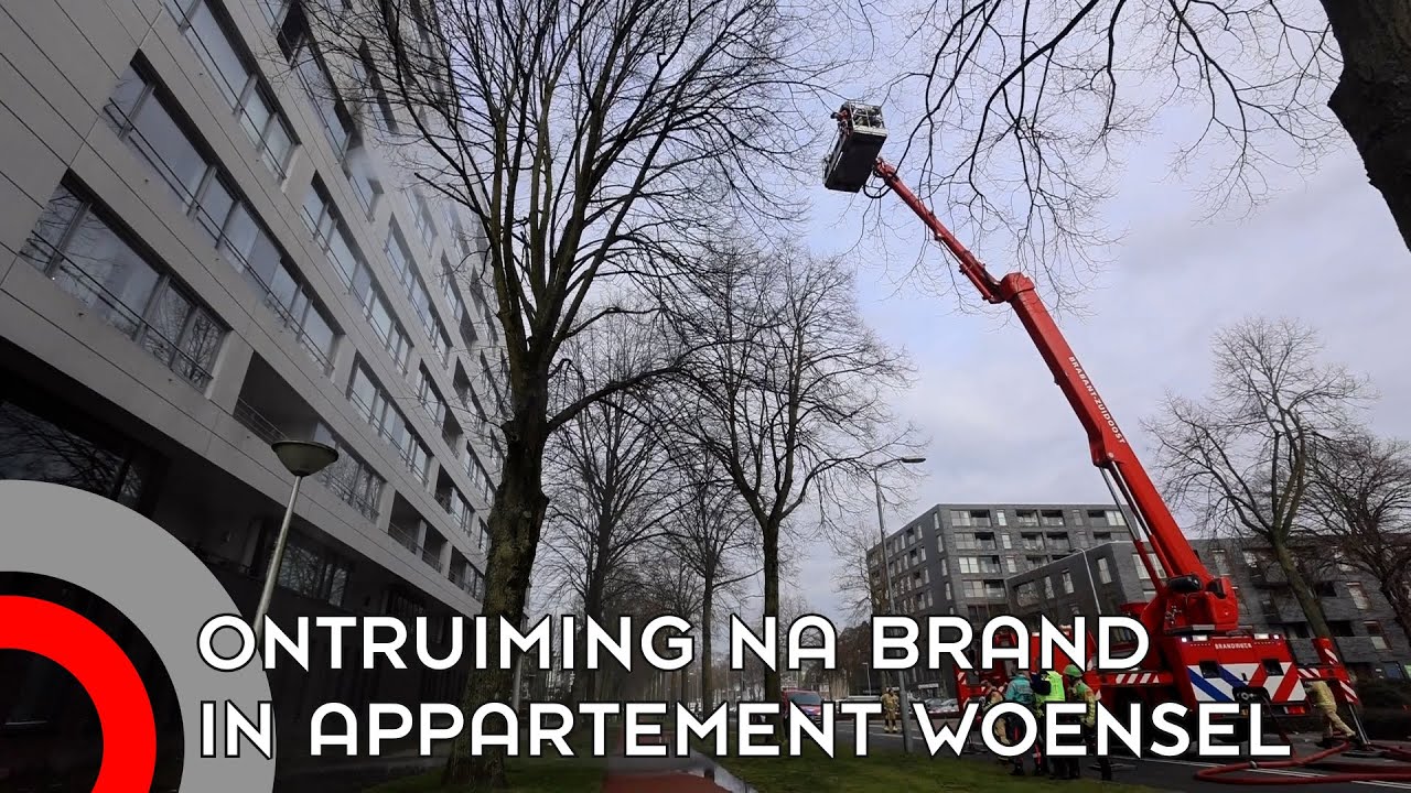 Grote brand in appartement in Woensel-Zuid, tien appartementen ontruimd ...