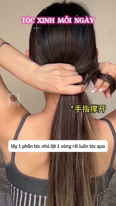 Cách Buộc Tóc Không Cần Dây Chun Cực Chắc Chắn P2 - YouTube