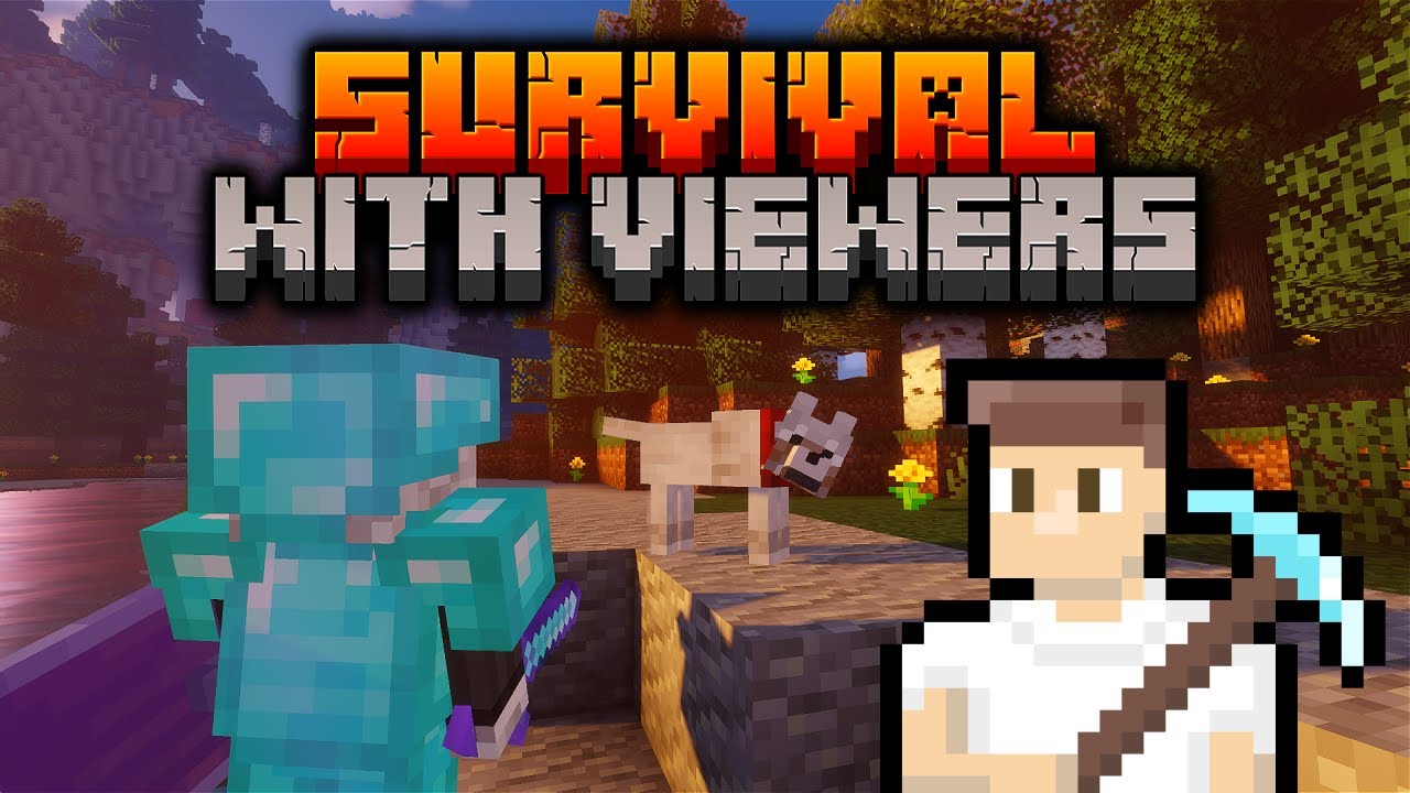 Minecraft Survival LIVE with VIEWERS - YouTube