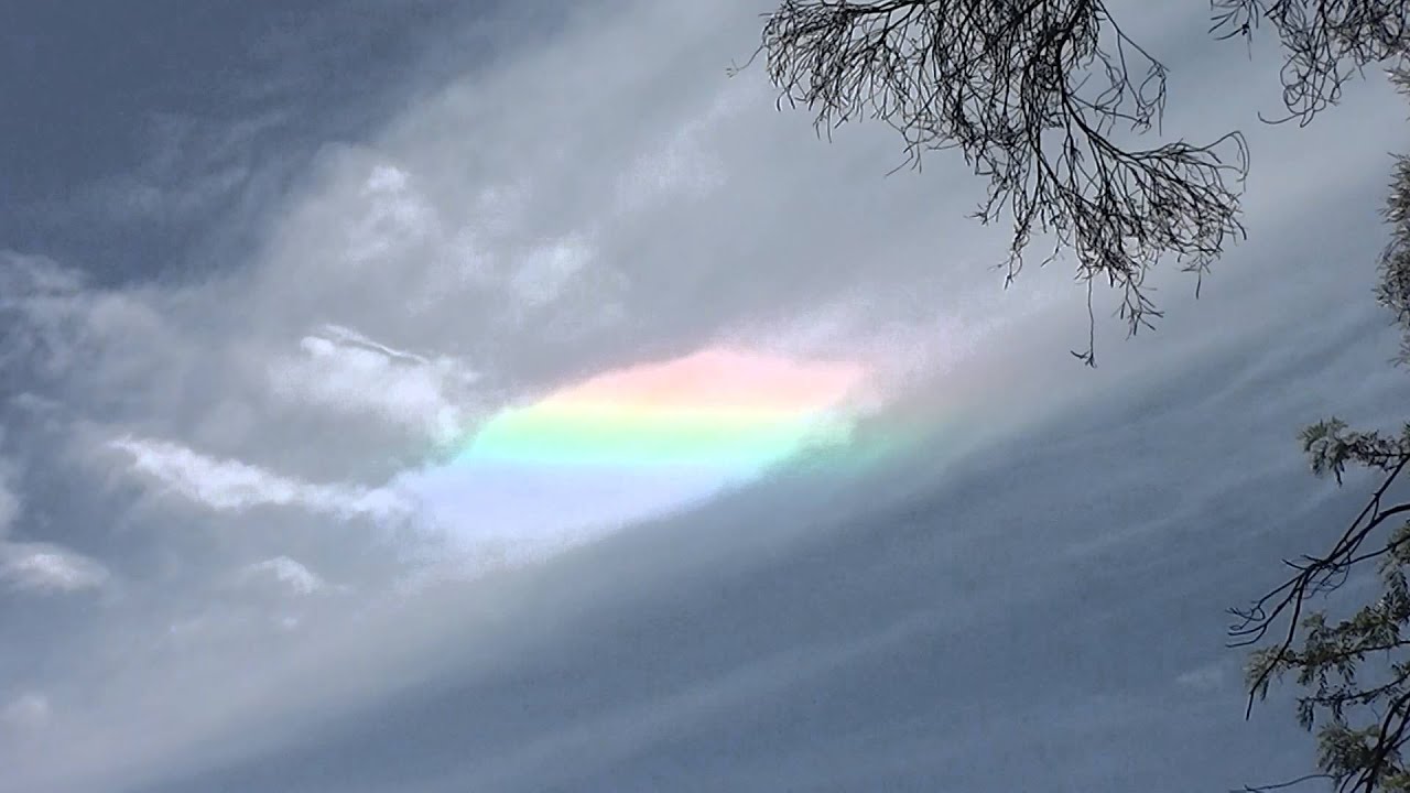 Strange Fire Rainbow on a Hot Summer's Day - YouTube