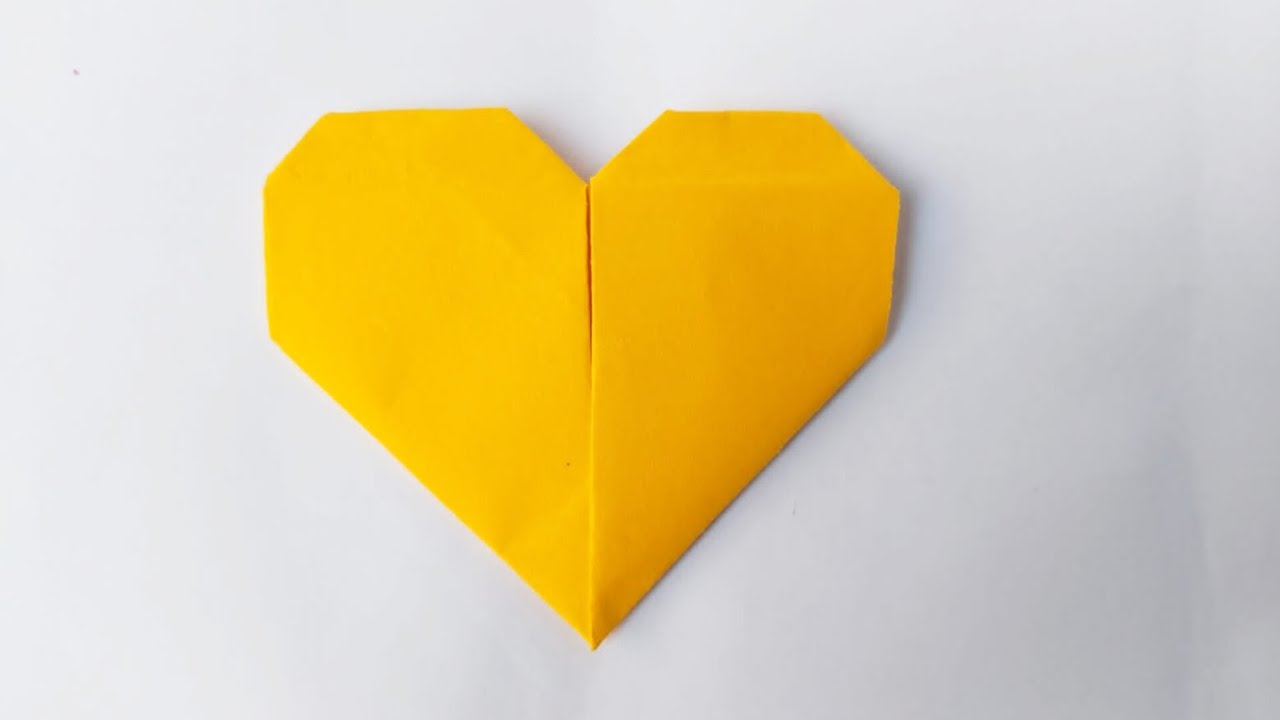 Easy To Make Origami Heart ️😱//Origami 3D Heart 🧡💥//Folding Heart diy//Handmade Paper Tutorial ...