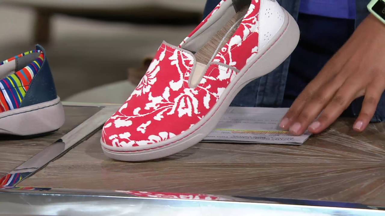 Dansko Canvas Twin Gore Slip-on Sneakers - Belle Canvas on QVC - YouTube
