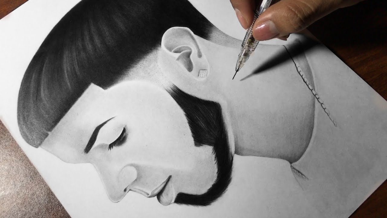 Dibujo de ANUEL AA - Dibujando a ANUEL AA Realista A Lapiz - YouTube