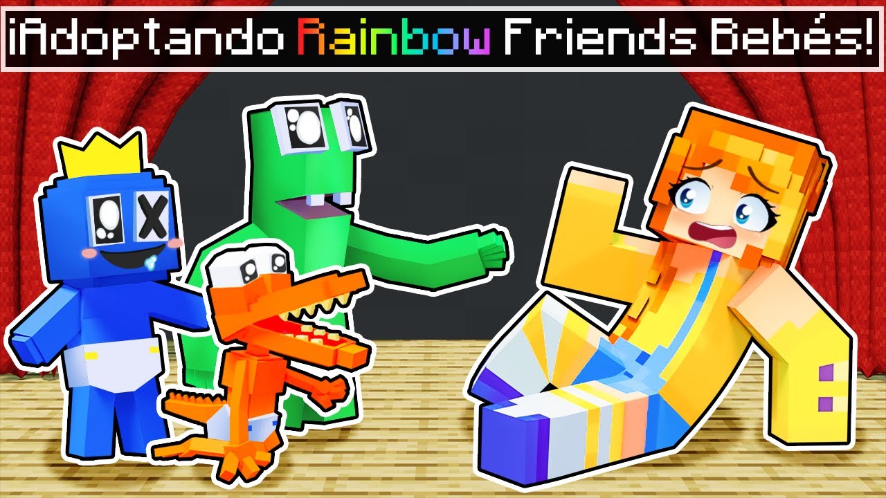 ¡Adoptando RAINBOW FRIENDS BEBÉS! - YouTube