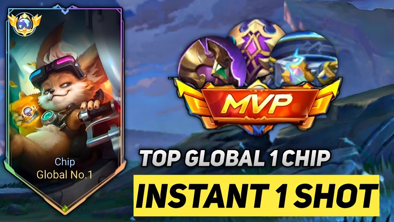 NEW CHIP JUNGLE ONE SHOT COMBO‼️GLOBAL CHIP BEST BUILD & EMBLEM - YouTube