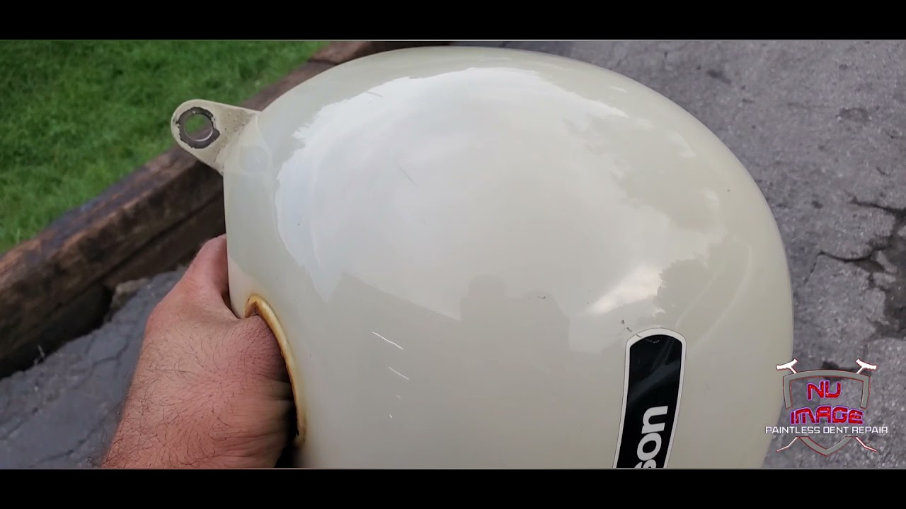 Motorcycle tanks and Pontoon boat PDR repairs?! - YouTube