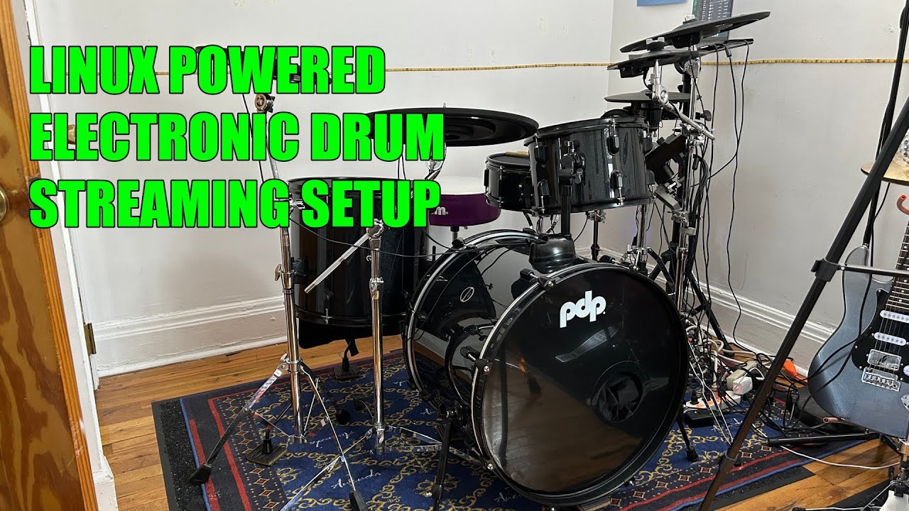Linux Powered E-Drum Live Streaming Setup - YouTube