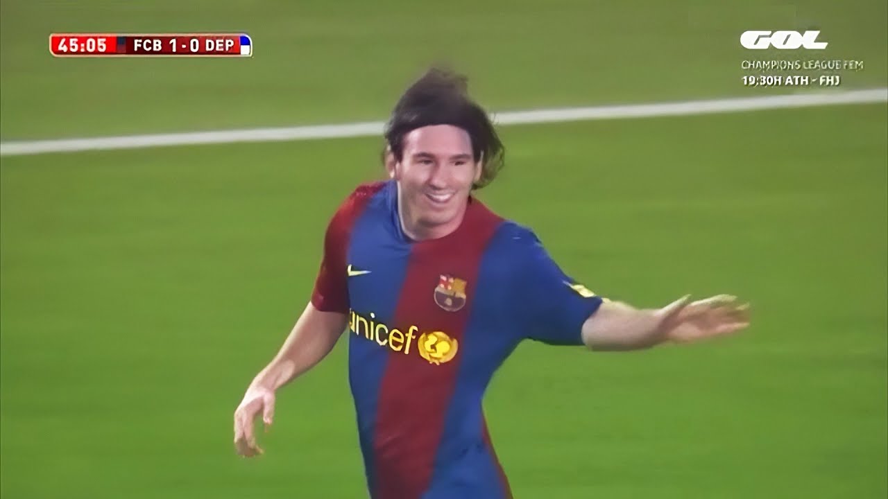 Lionel Messi Goal vs Deportivo (Home) 2006-07 English Commentary HD ...