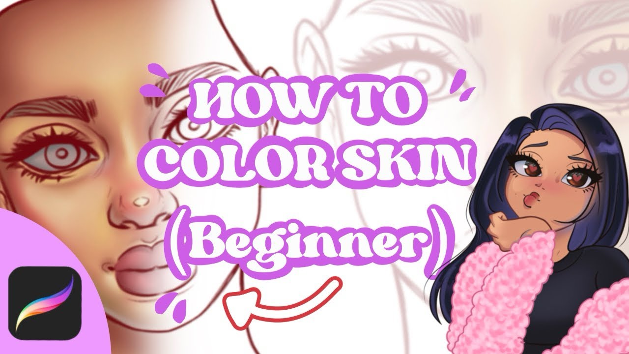 Super Basic Skin Coloring (PROCREATE) - YouTube