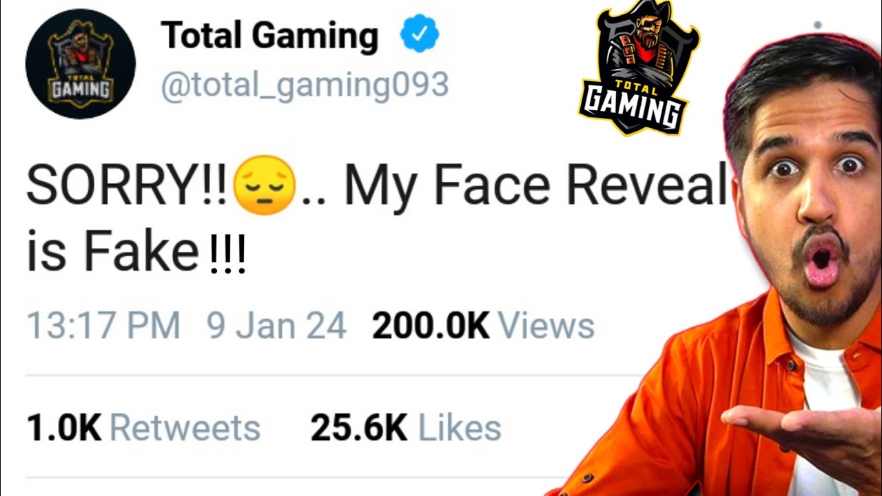 Total Gaming face reveal video is fake!?😲| WTF😒[ THIS IS UNEXPECTED ...