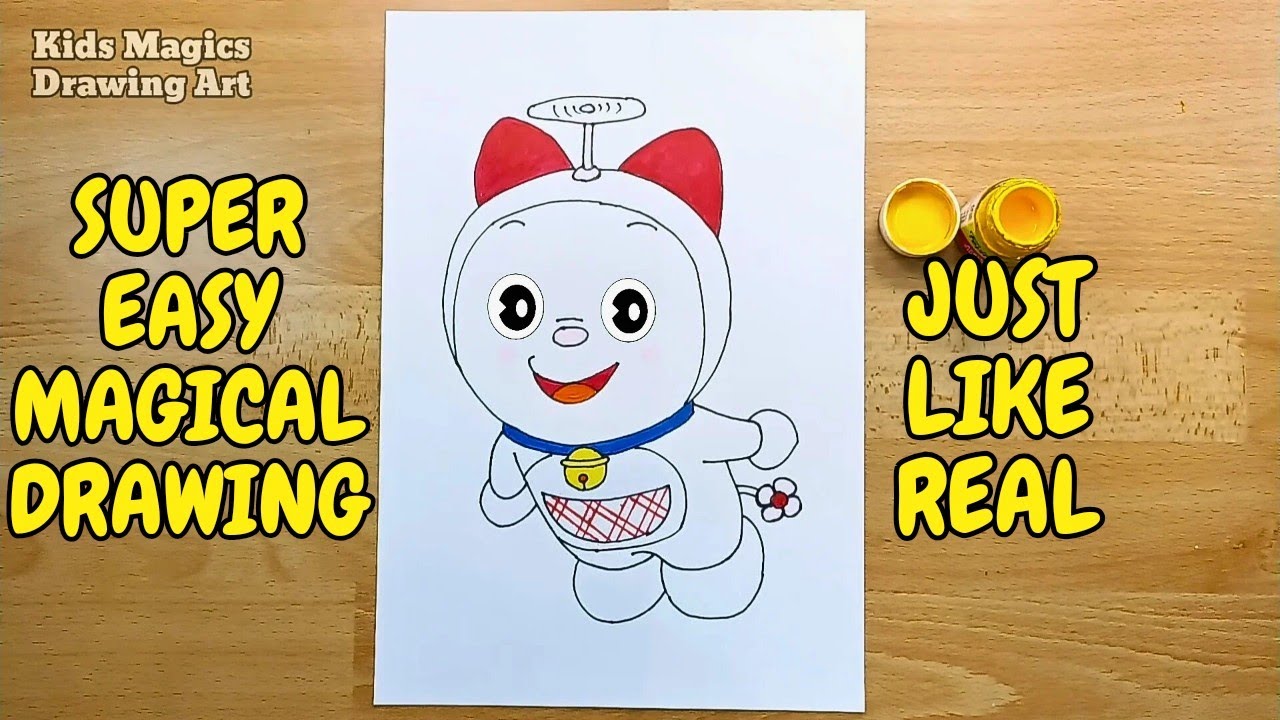 Draw Magical Dorami From Doraemon || How To Draw Dorami - YouTube