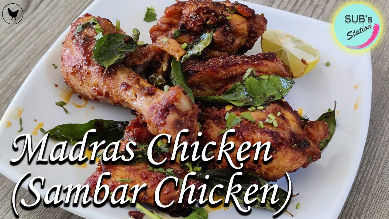 Madras Chicken ( Sambar Chicken) | Quick & Easy | South Indian Starter ...
