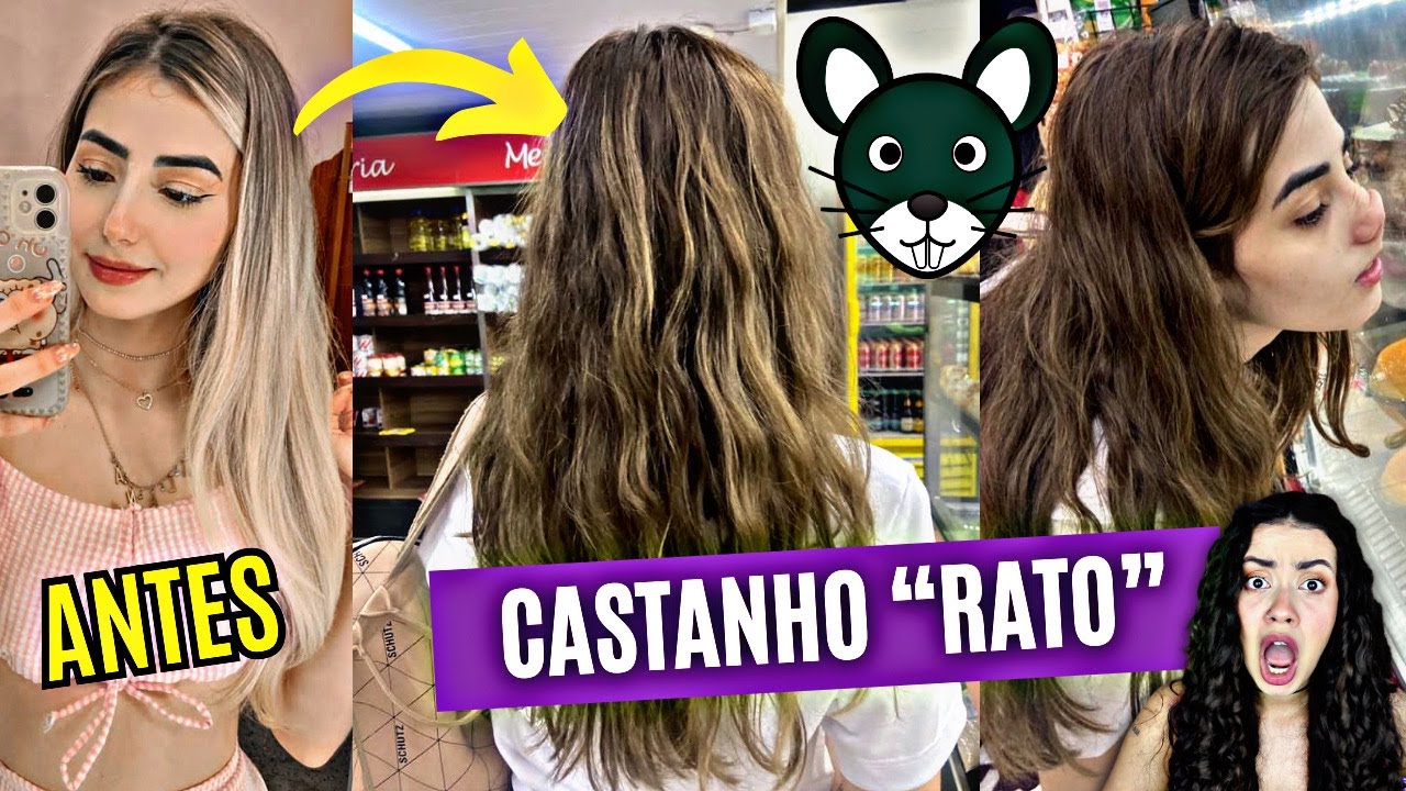 CABELO COR RATO! SALÃO CHIQUE ESTRAGOU CABELO DE TIKTOKER! - YouTube