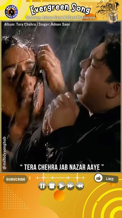 Tera Chehra Jab Nazar Aaye 2 ⭐Adnan Sami, Rani Mukherjee Album: Tera Chehra 🎙️Adnan Sami - YouTube