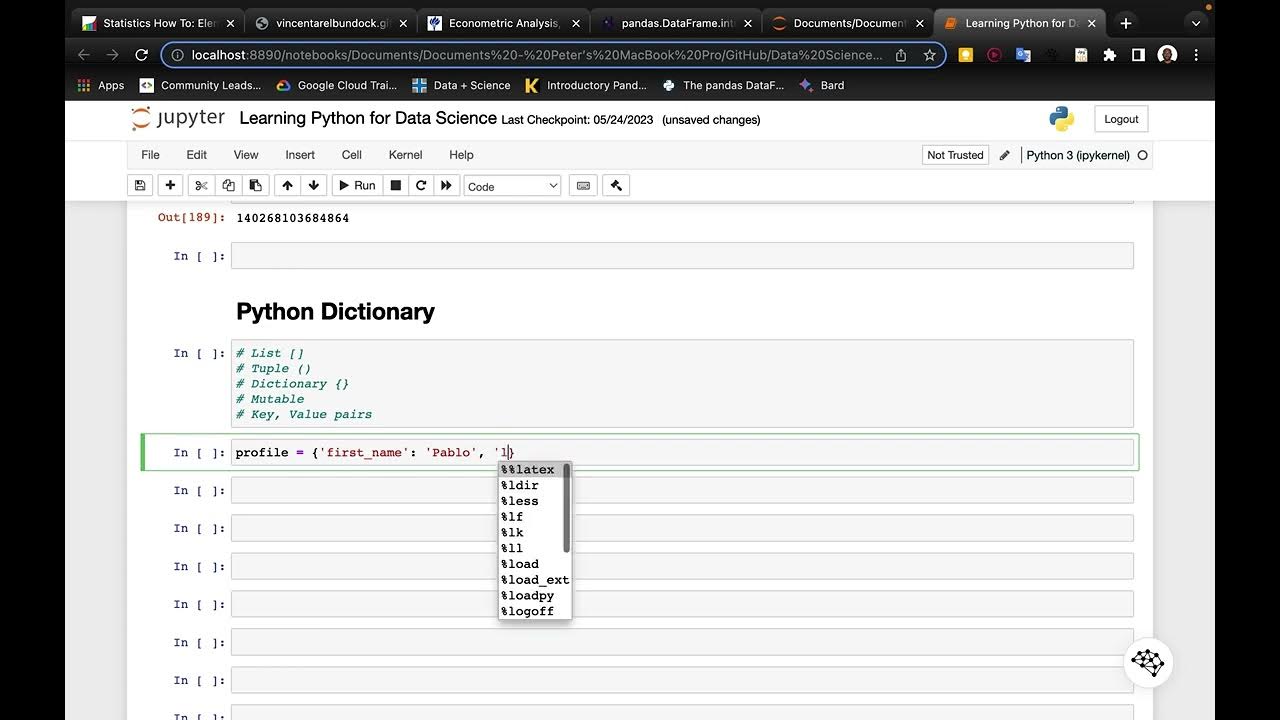 Python Dictionary: Part 1 - YouTube