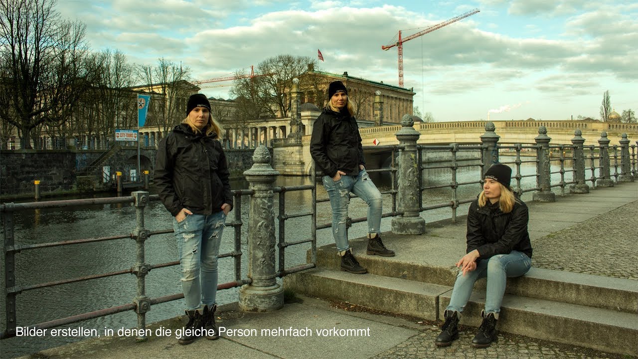 Bilder erstellen, in denen die gleiche Person mehrfach vorkommt - YouTube