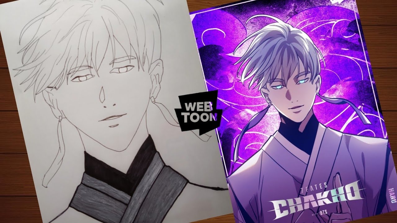 [BTS X WEBTOON] Drawing - HARU (7FATES: CHAKHO) #02 - YouTube