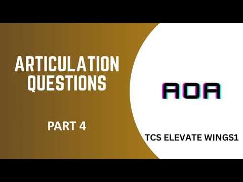 Articulation TCS ELEVATE WINGS 1 Track Complete MCQ | PART 4 | DCA - YouTube