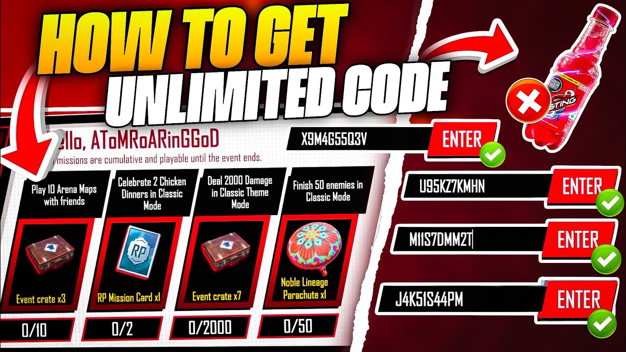 🤫 SECRET TRICK TO GET BGMI STING ENERGY CODE / STING X BGMI EVENT ...