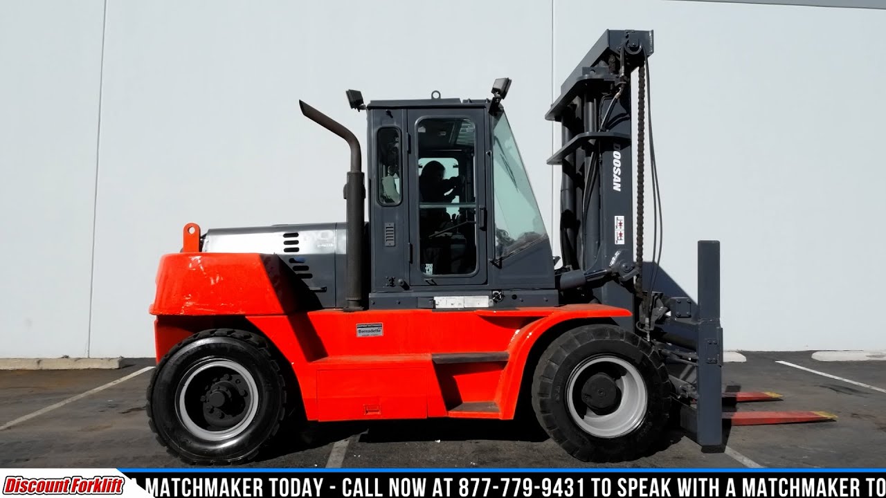 DOOSAN D110S-5 24,000 lb Diesel #TBA - Forklift for Sale - YouTube
