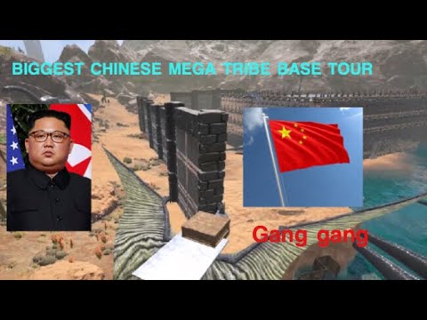 BIGGEST CHINESE MEGA TRIBE BASE TOUR Ark Survival Evolved - YouTube