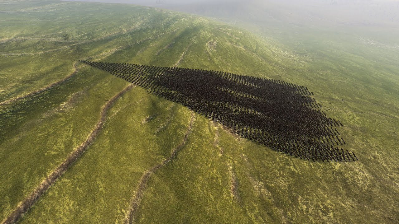 10K HUNS vs 10K ROMANS - Total War ATTILA - YouTube