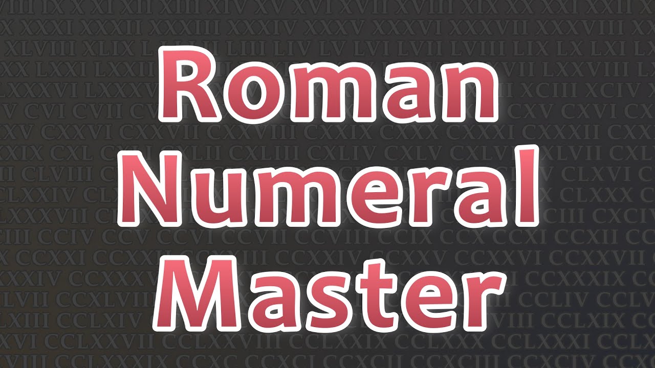 Roman Numeral Master | Unity, GitHub - YouTube