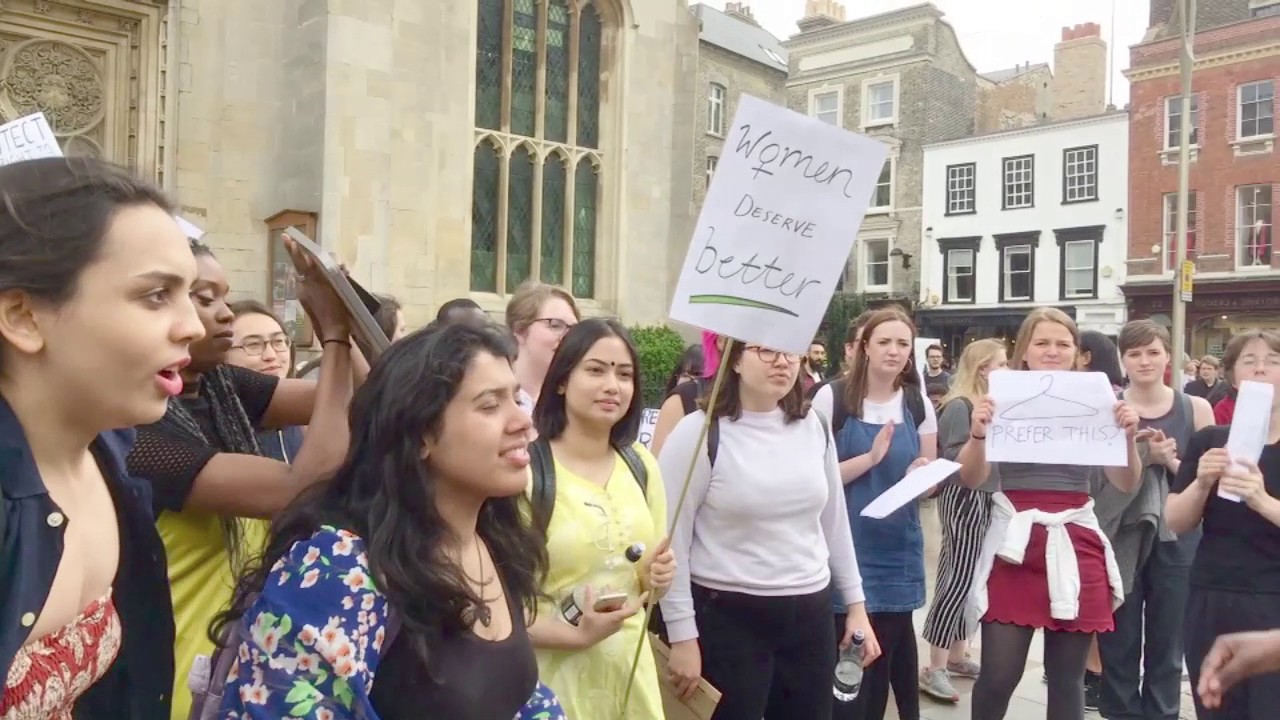 Cambridge University Students Union Women's campaign demo - 11 May 2017 ...