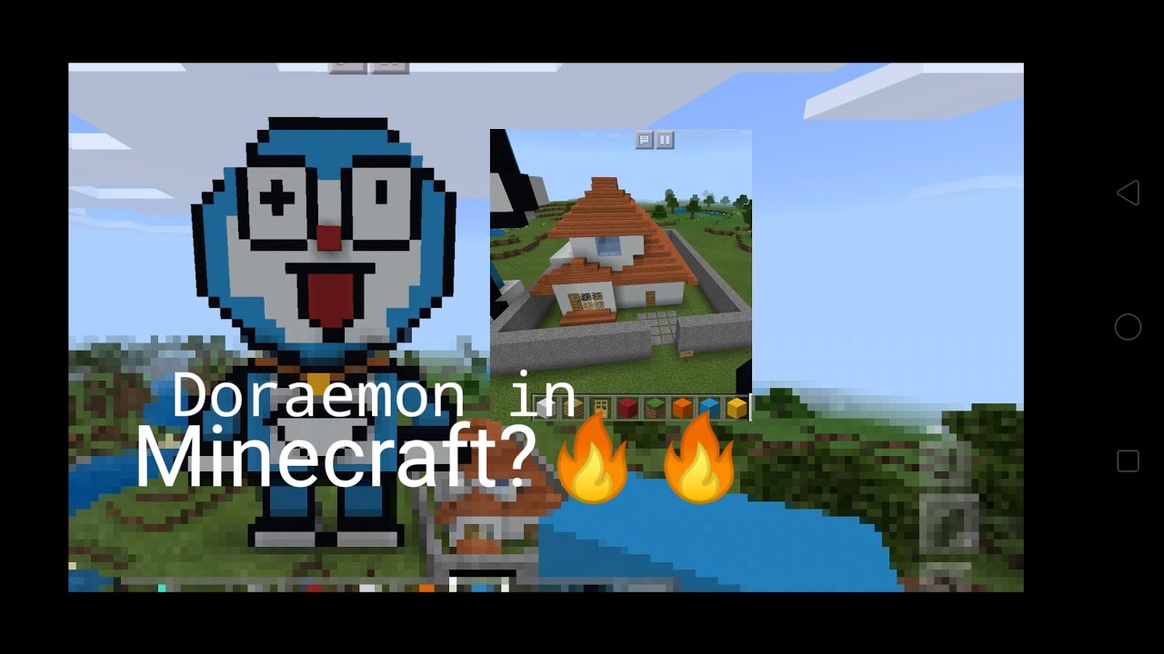 Found Doraemon Statue+Doraemon house in Minecraft? - YouTube