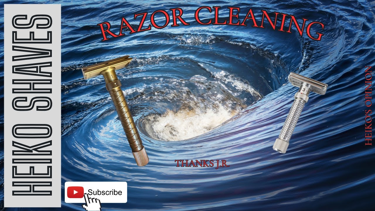 Razor Cleaning - Fancy Razors - YouTube