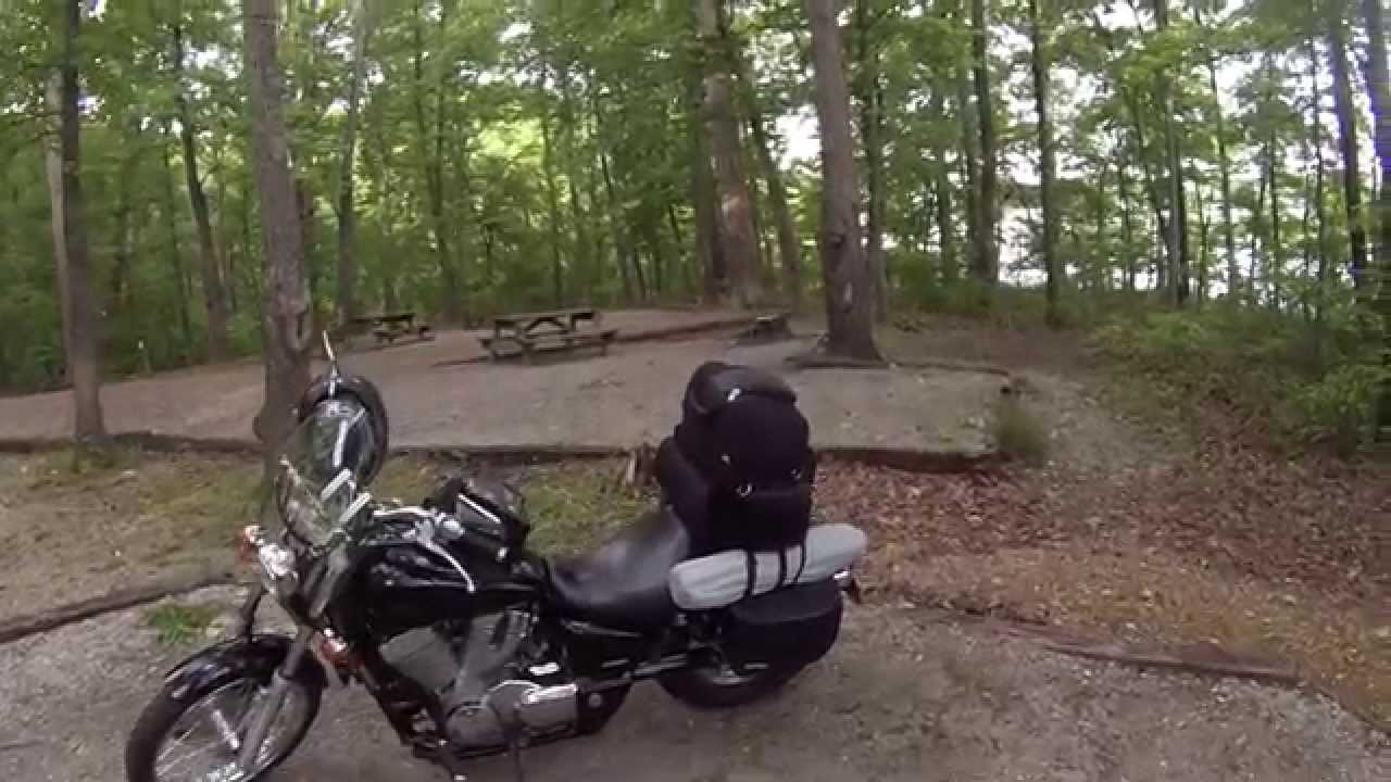 Motorcycle Camping on my Honda Shadow - YouTube