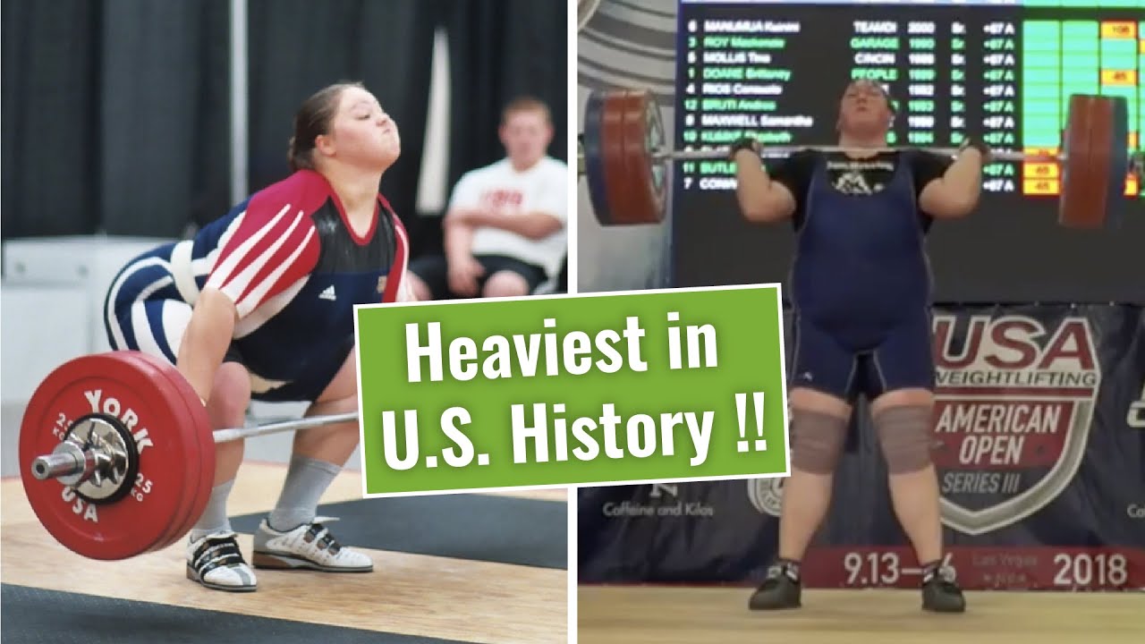 Heaviest American Women's Snatch and Clean & Jerk - YouTube