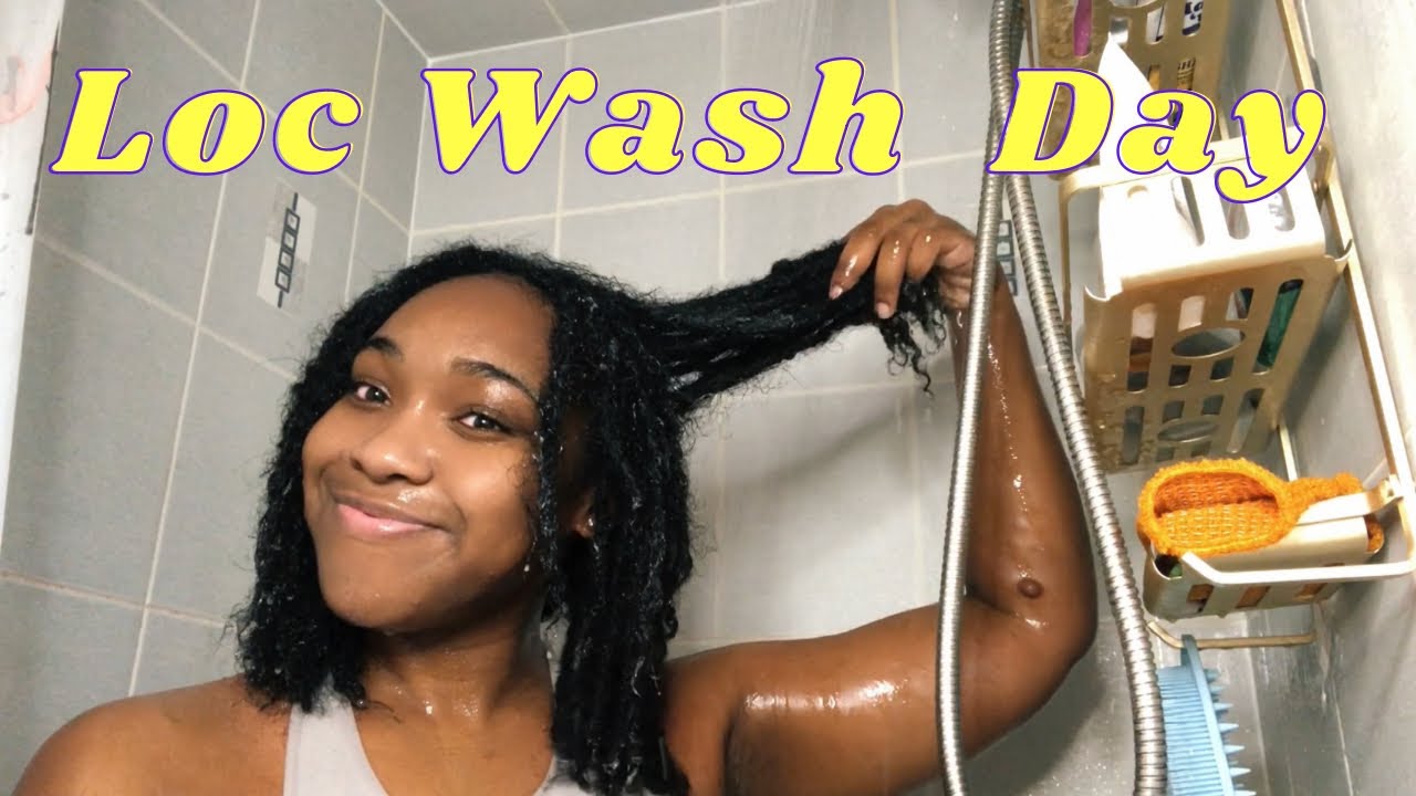 My Loc Wash Day Routine | Braidlocs Wash Day - YouTube