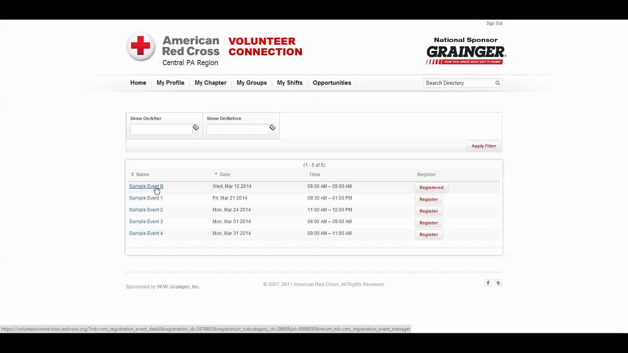 Volunteer Connection - "My Shifts" Instructional Video - YouTube